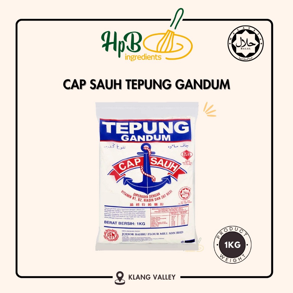 CAP SAUH Tepung Gandum 1kg | Shopee Malaysia