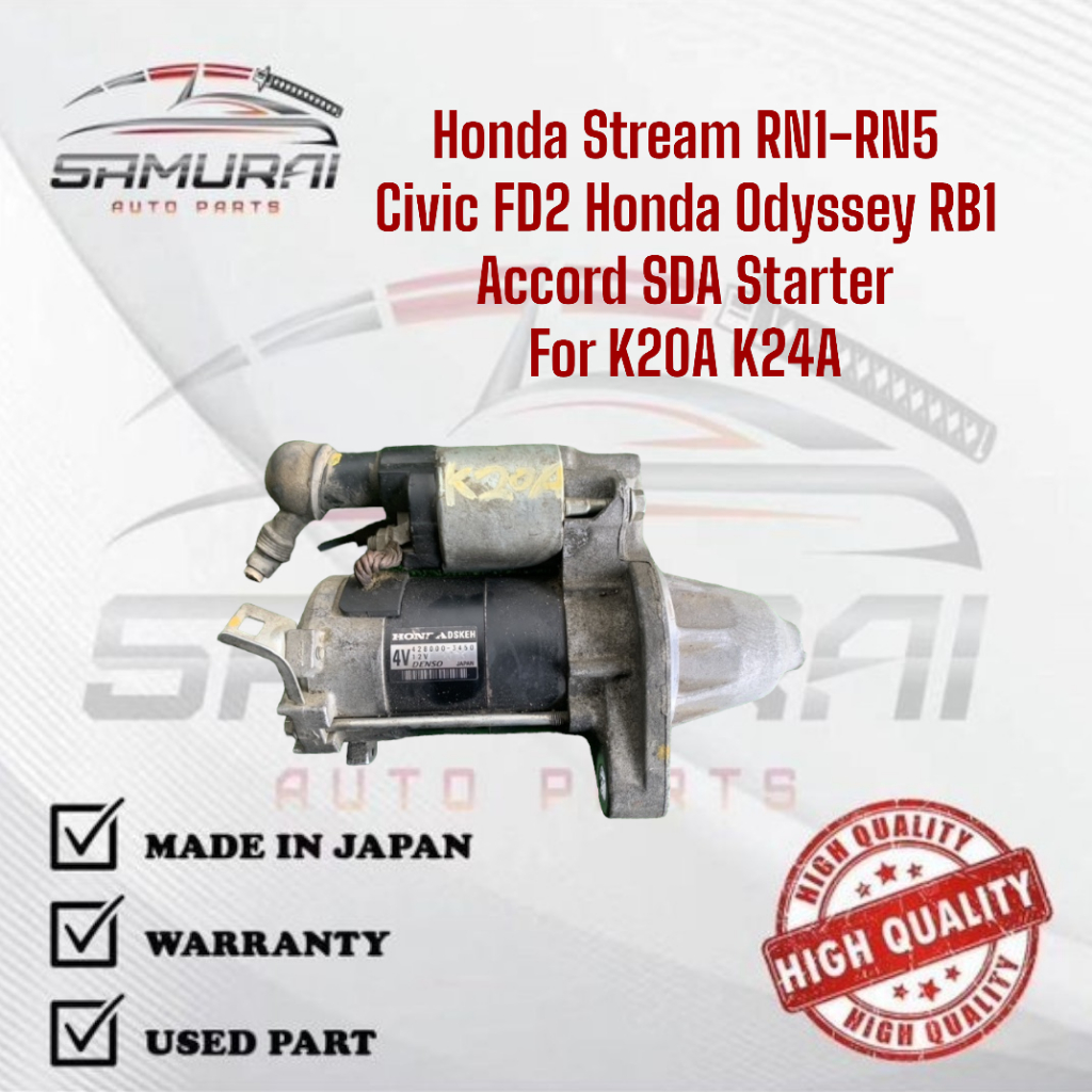Honda Stream RN1-RN5/Civic FD2/Honda Odyssey RB1/Accord SDA Starter For ...