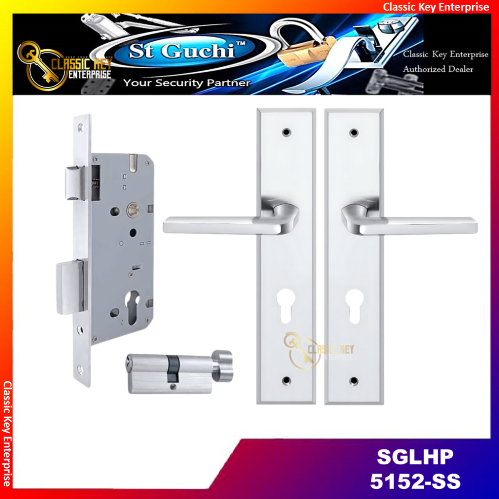 St guchi Lever Handle Mortise Lock Set (SGLHP-5152 / Entrance) | Shopee ...