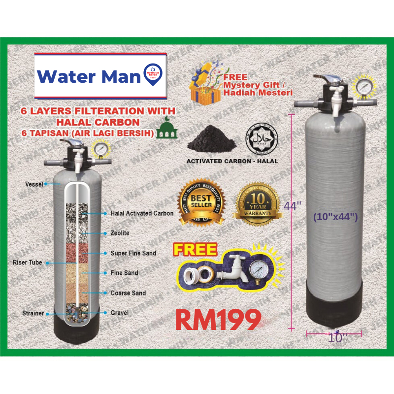 Waterman outdoor water filter FRP 10'44 / Penapis Air Luar Rumah 6 ...