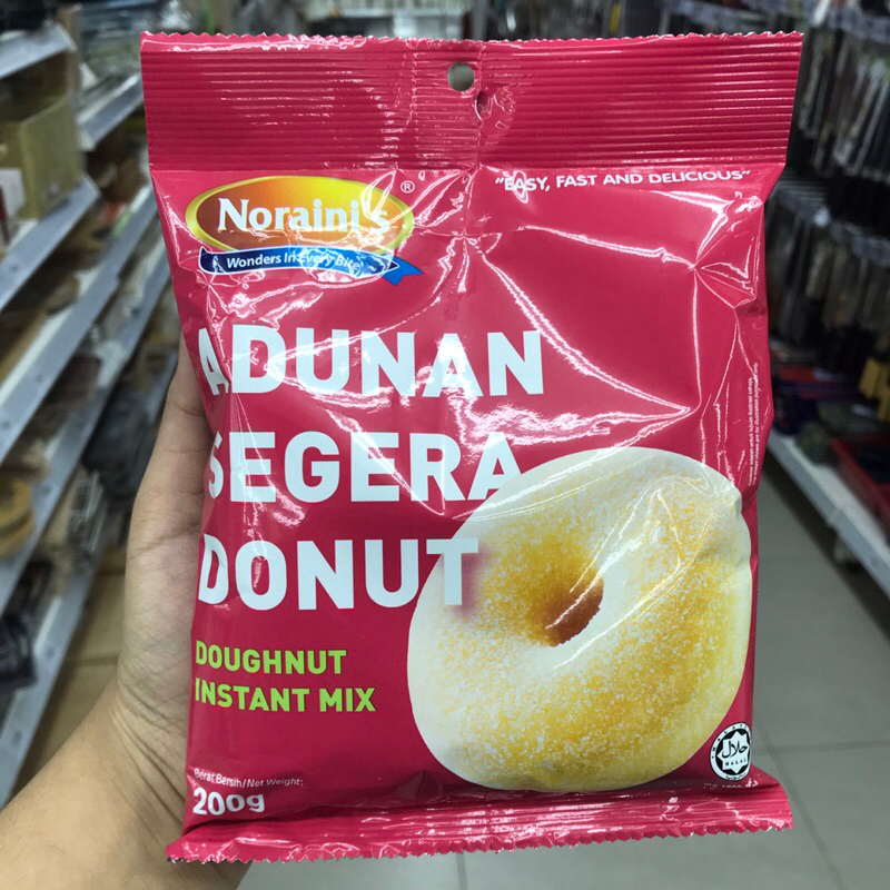 Noraini’s Doughnut Instant Mix Flour Tepung Adunan Segera Donut 200g ...