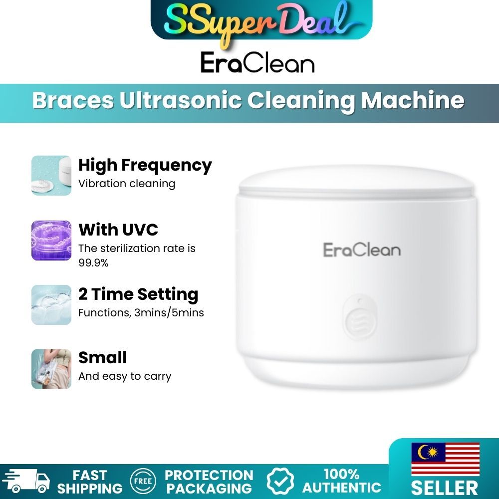 Xiaomi EraClean Mini Ultrasonic Cleaner for Braces | Shopee Malaysia