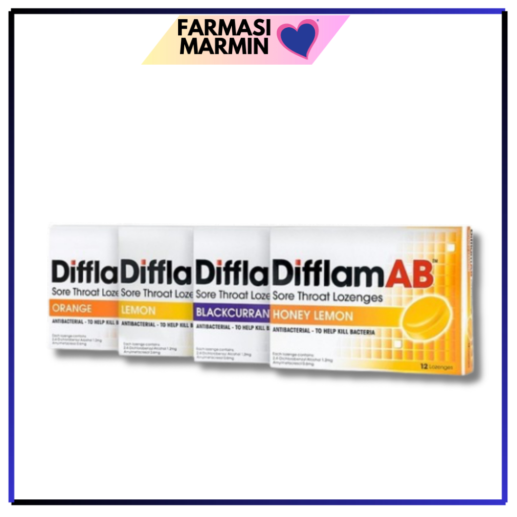 DIFFLAM AB SORE THROAT LOZENGES 12S (BOX) | Shopee Malaysia
