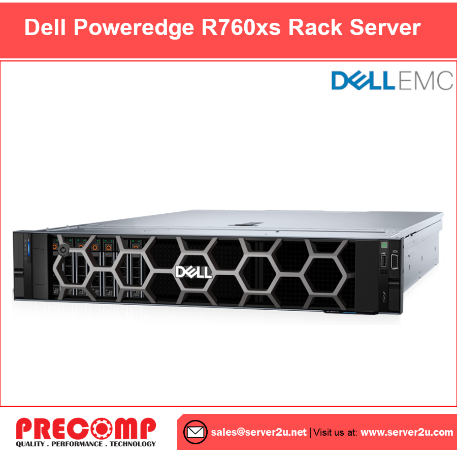 (PRE ORDER 2-3 WEEKS) Dell EMC PowerEdge R760XS 2U Rack Server (XS4410T ...