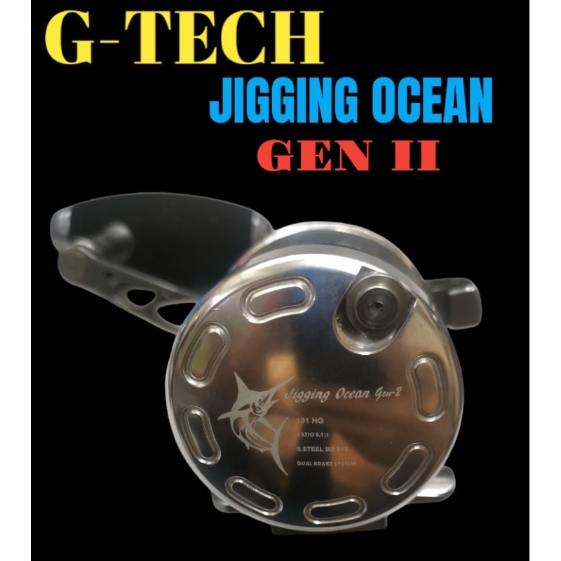 G-tech 101hg jigging ocean gen ii fishing reel | Shopee Malaysia