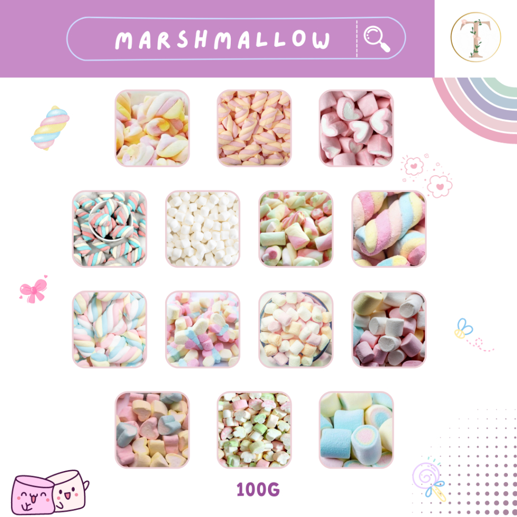 [ 100G ] PELBAGAI MARSHMALLOW | MARSHMALLOW TIMBANG | Shopee Malaysia