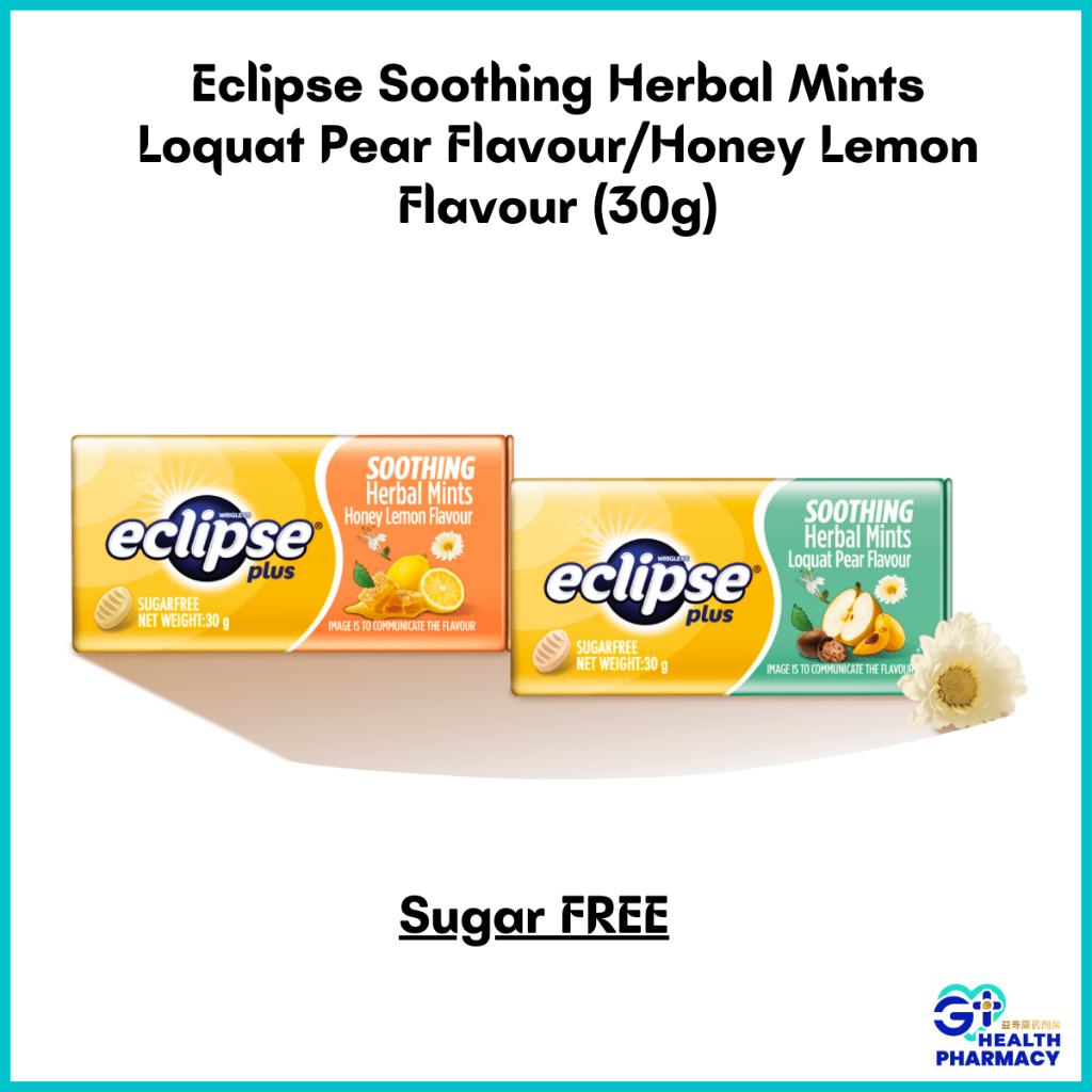 Eclipse Soothing Herbal Mints Loquat Pear Flavour/Honey Lemon Flavour ...