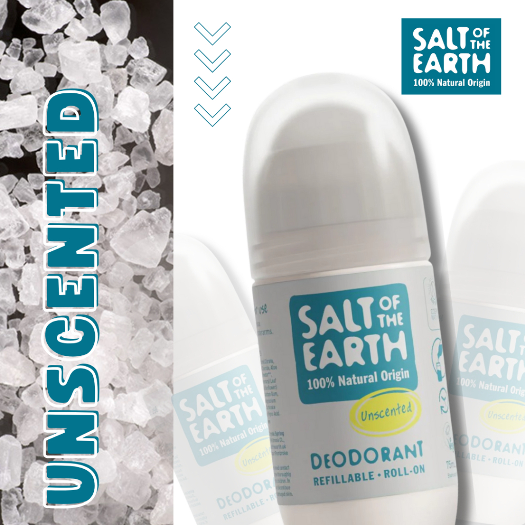 Salt Of The Earth 🌍 Unscented Deodorant Roll On ( 75g ) | Shopee Malaysia