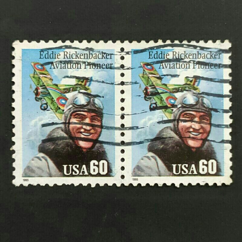 1995 Stamp USA-Horizontal Pair-Complete Used Stamp-60c World War I ...