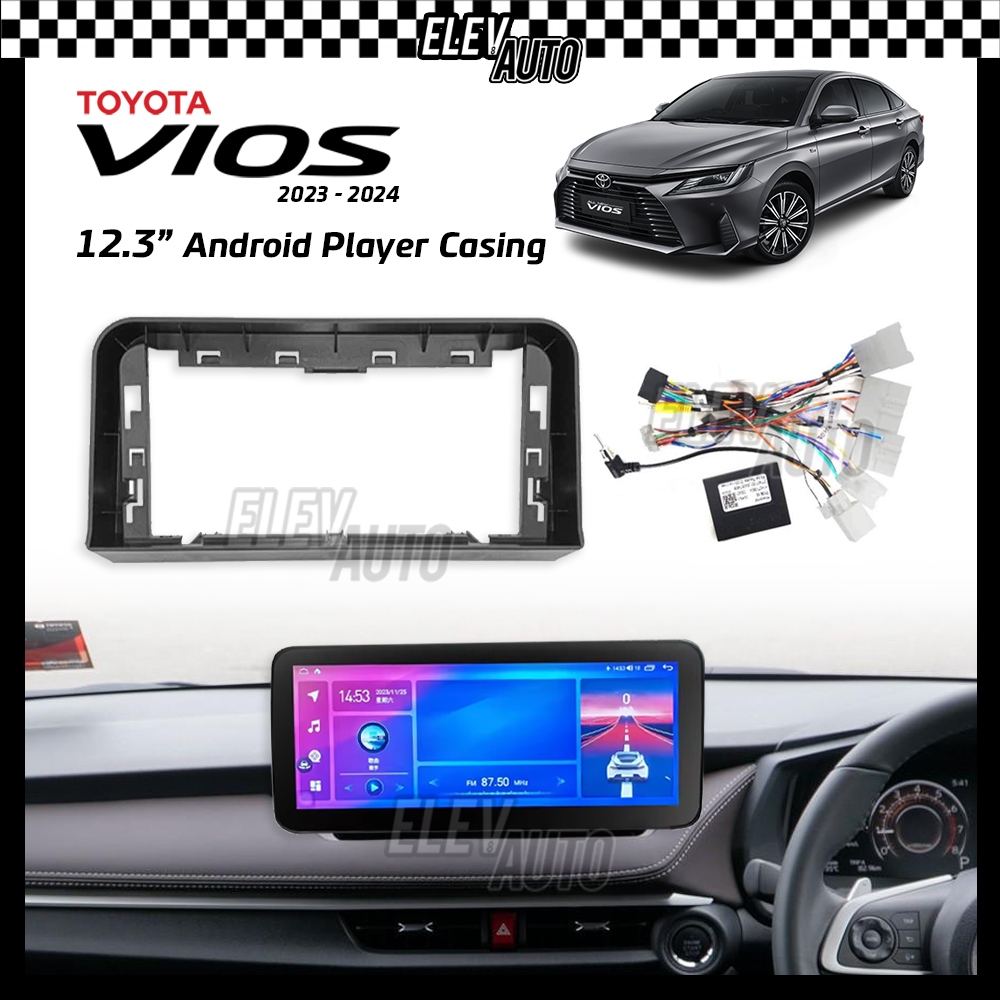 Toyota Vios 2023 2024 New 12.3" BBA Casing Android Installation Dash ...
