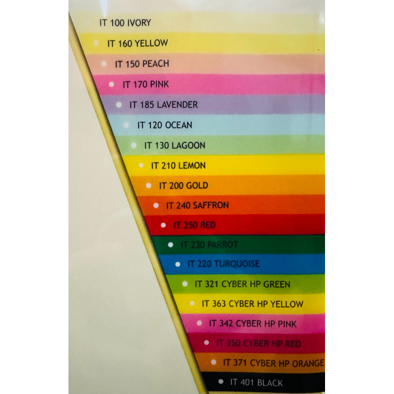A4 80GSM REPACK COLOUR PAPER 50SHEETS (LIGHT COLOUR/DARK COLOUR/CYBER ...