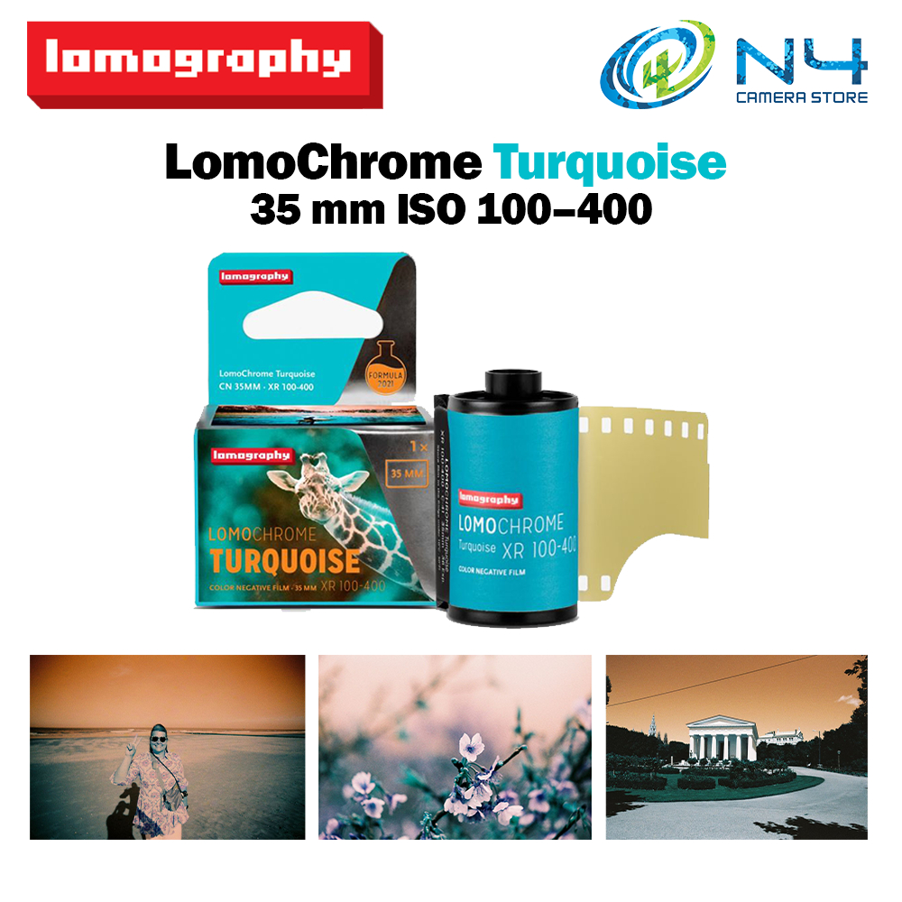 Lomography LomoChrome Turquoise 35 mm ISO 100–400 Color Negative Film ...