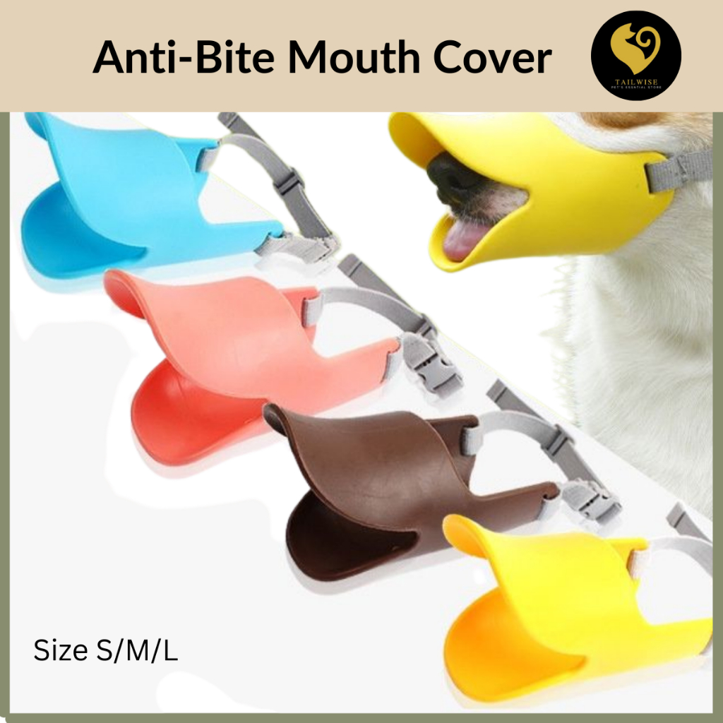 Anti Bite Silicone Duck Mouth Shape Anti-bark Dog Muzzle Masks Pet ...