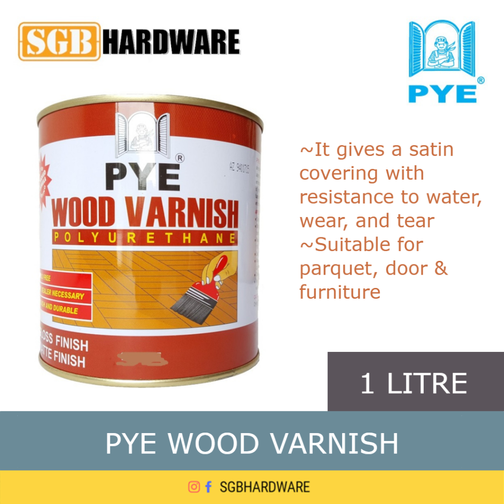 1L Nippon Timber Finish Nippon Paint Wood Varnish | Cat Varnish Kayu ...