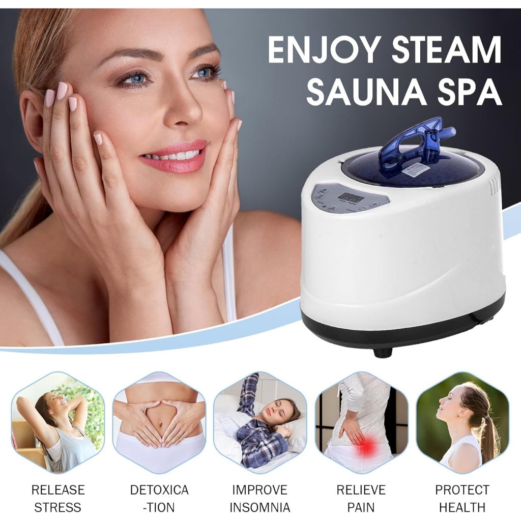 Portable Steam Sauna 2L 1500W Fumigation Machine Sauna Pot Periuk Sauna ...