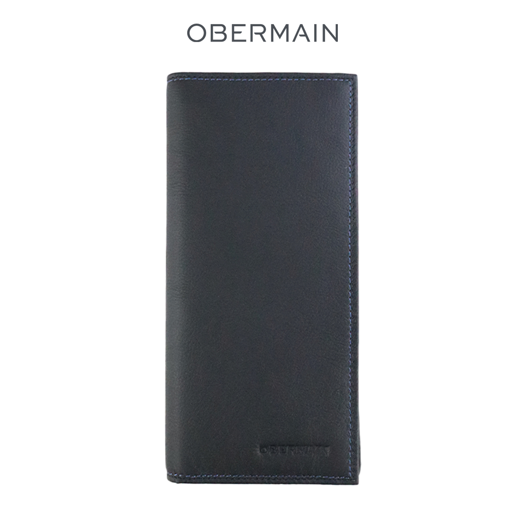 OBERMAIN RFID Long Wallet / Genuine Leather / Black / OBW223G3 ...