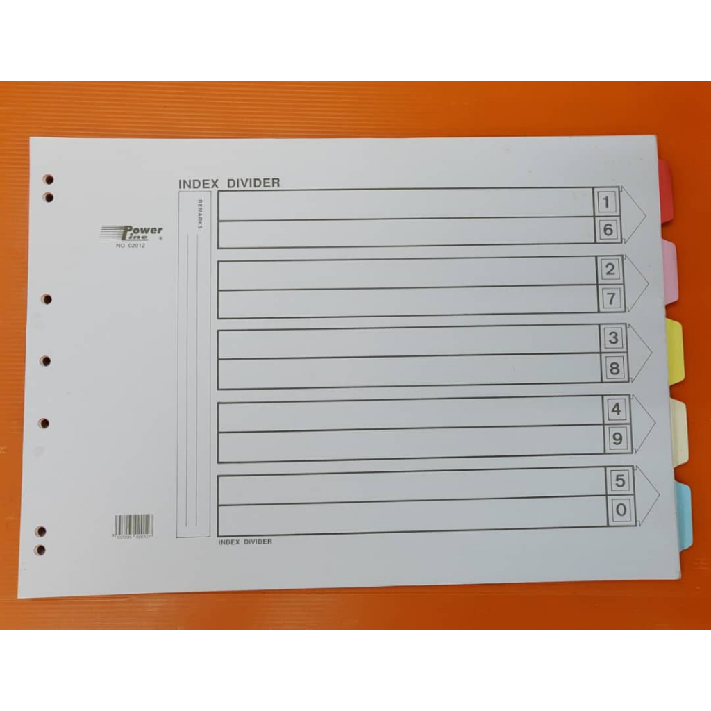 A3 LANDSCAPE INDEX DIVIDER - 5 COLOR | Shopee Malaysia
