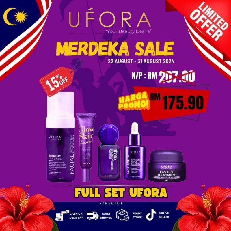 UFORA FULL SET (MERDEKA PROMO) | Shopee Malaysia