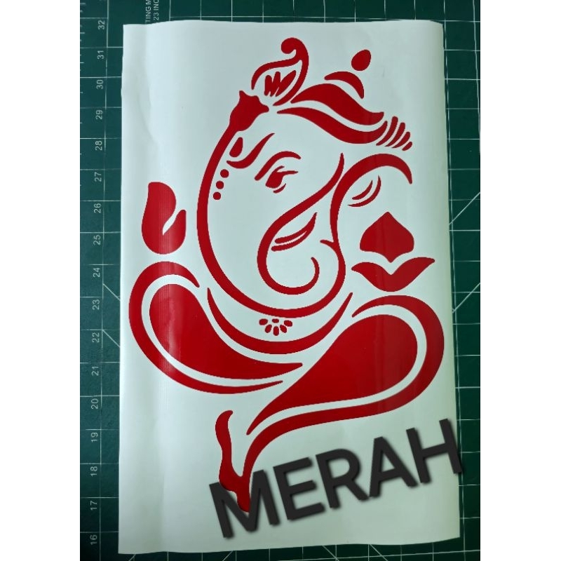 001-VINAYAGAR PILAIYAAR STICKER GANESHA CERMIN BELAKANG| STICKER ...