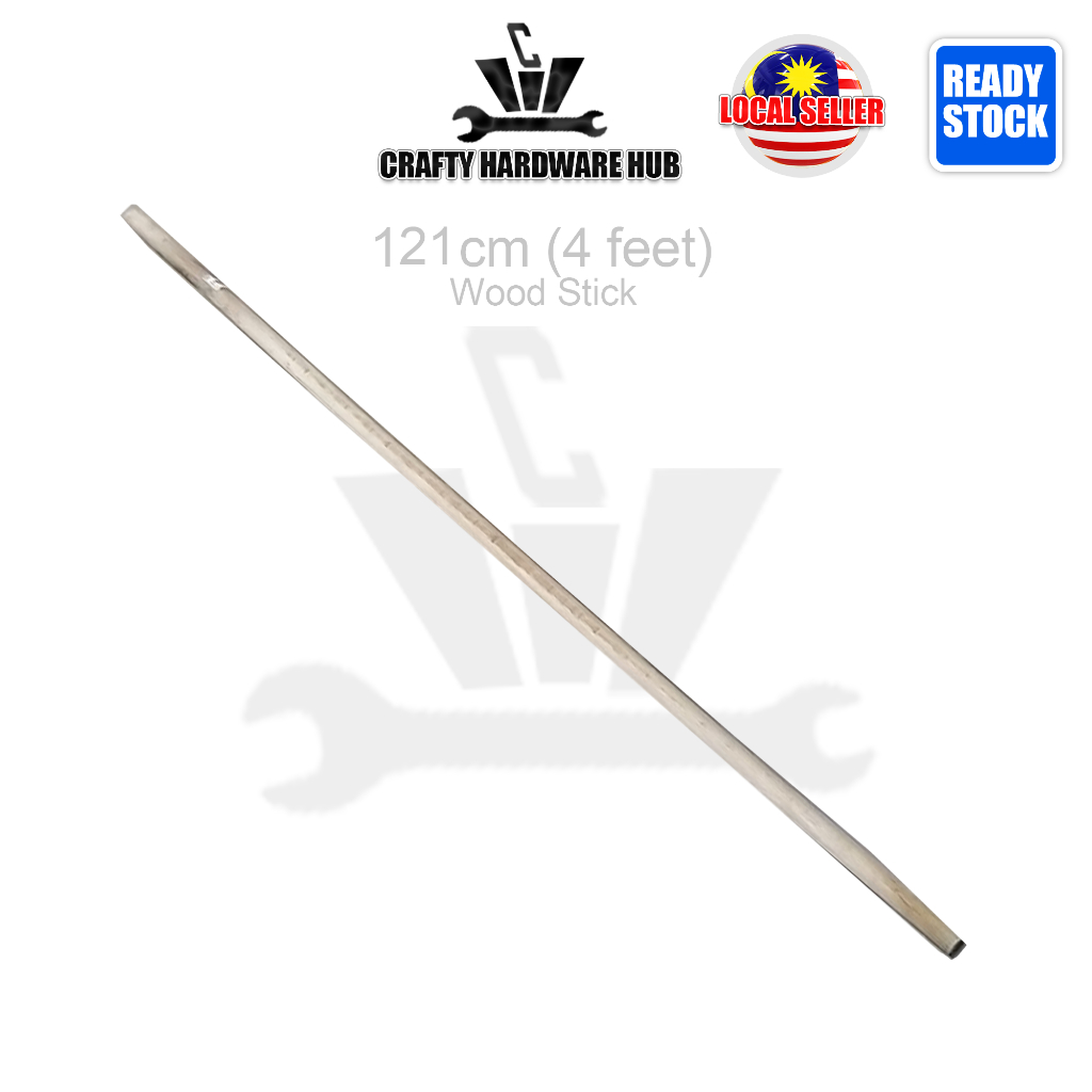 4 Feet 4 Kaki Wood Stick 121cm ( Ready Stock ) | Shopee Malaysia