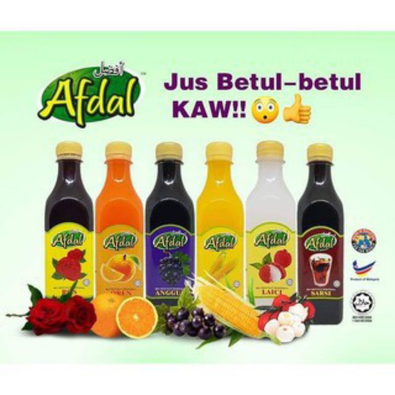 AFDAL Flavoured Concentrate 375ml | Shopee Malaysia