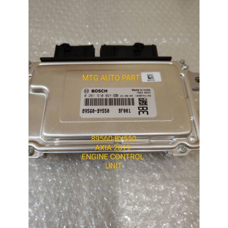 PERODUA AXIA 2019 ENGINE CONTROL UNIT 89560-BY550 ORIGINAL | Shopee ...