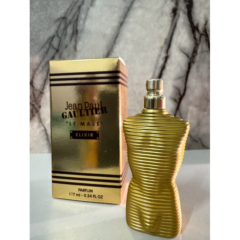 100% Authentic Miniature Le Male Elixir Parfum by Jean Paul Gautier 7ml ...