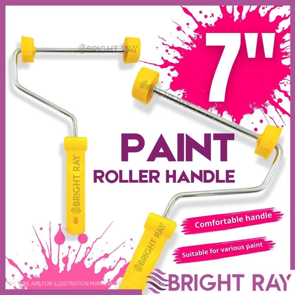 7” Paint Roller Handle Batang Roller Cat Paint Roller Wall Paint Batang ...