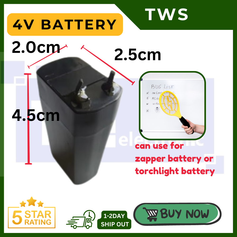 TWS Mosquito zapper battery Rechargeable Battery 4V Lead-acid batteries ...