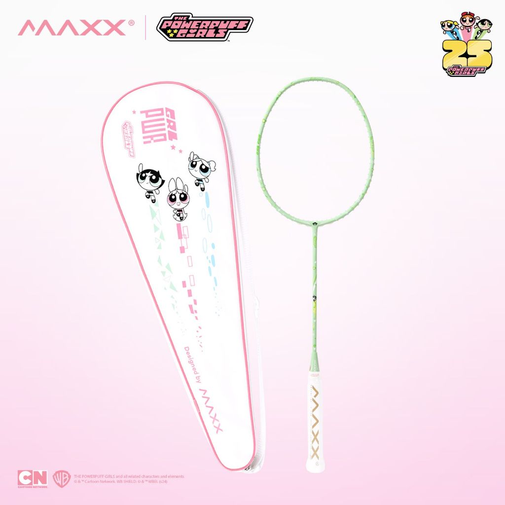 Maxx Powerpuff Girl Badminton Racket + Cover (no string) | Shopee Malaysia