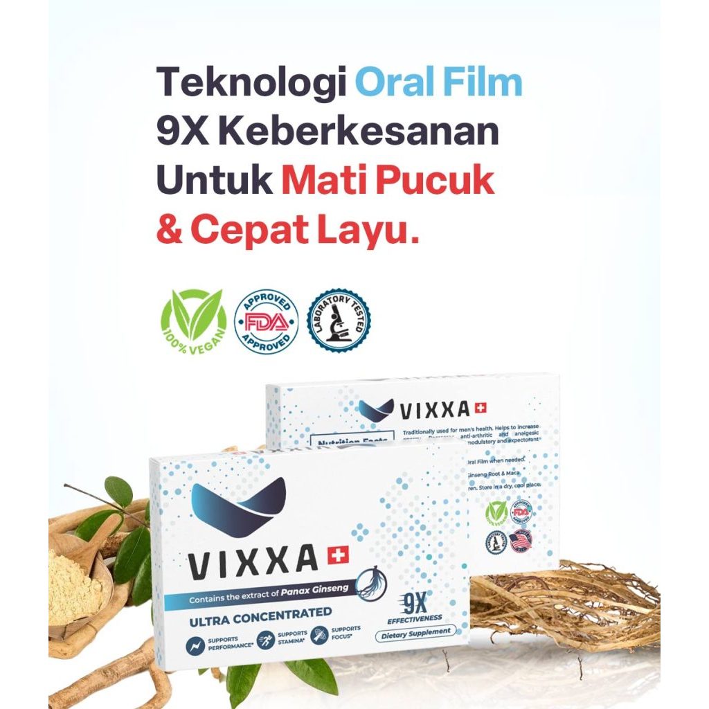 (100% ORIGINAL) VIXXA PLUS - Teknologi Oral Film | Shopee Malaysia