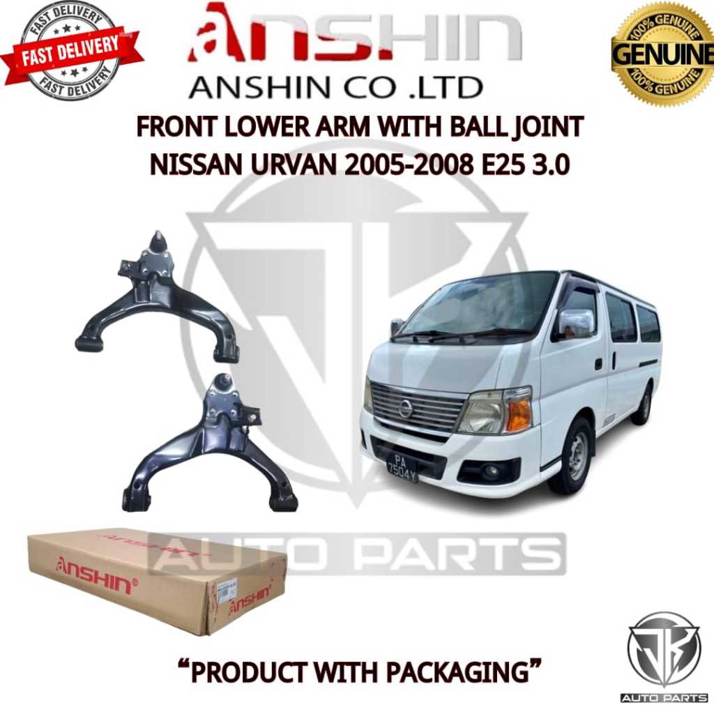 #ANSHIN#JAPAN FRONT LOWER ARM WITH BALL JOINT NISSAN URVAN 2005-2008 ...