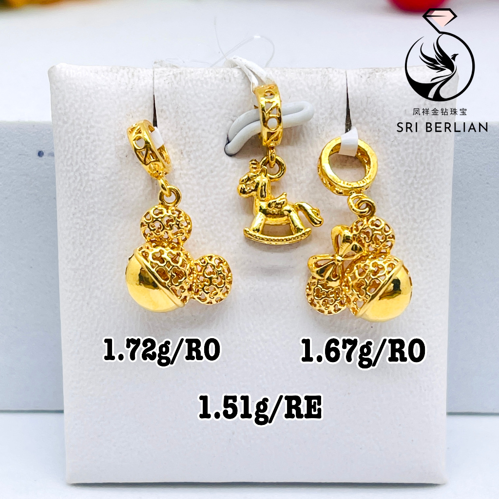 { New Arrival } 916 (22k) Gold Pandora Charm | Shopee Malaysia
