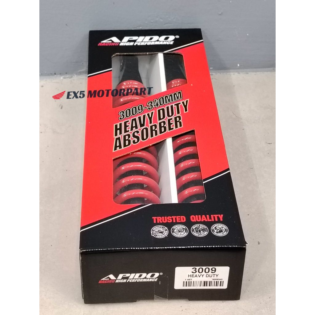 Absorber Set Heavy Duty 340MM Absober TAHAN BERAT RXZ WAVE DASH ALPHA ...