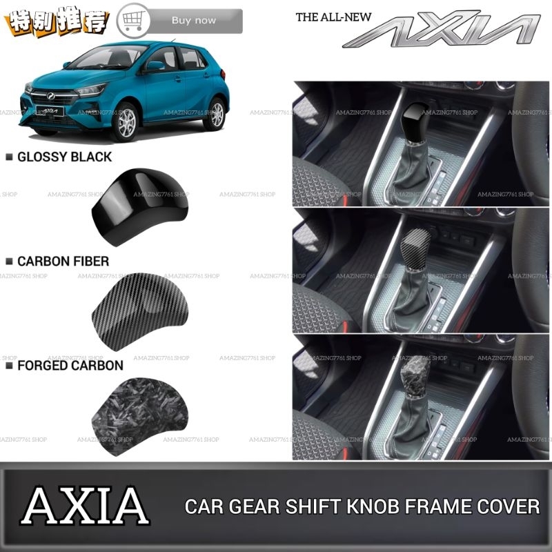 AMAZING PERODUA NEW AXIA 2023-2024 CAR GEAR SHIFT KNOB FRAME COVER ...