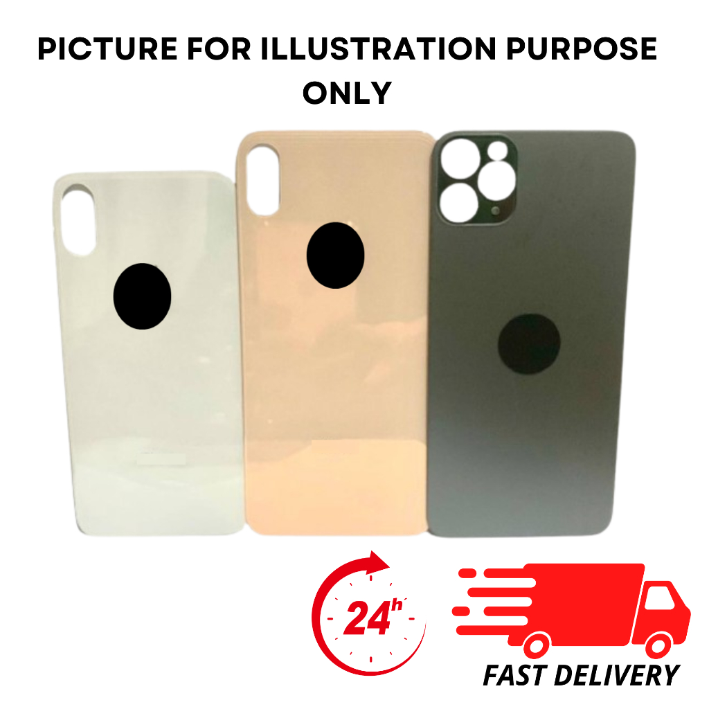 {ready stock}back glass cover replacement(BIG HOLE) for x/xs/xs maxx/11 ...