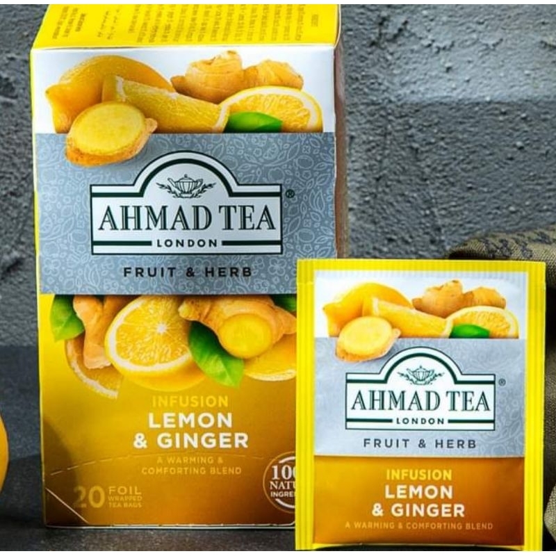 Ahmad Tea Lemon and Ginger Lemon dan Halia | Shopee Malaysia