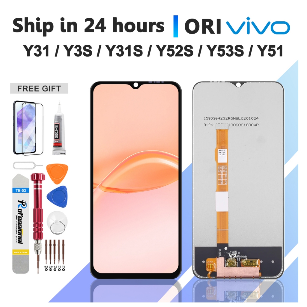 ORIGINAL LCD VIVO Y31 2021 2020/Y3S 2020/Y31S/Y52S/Y53S/Y51 2020 ...