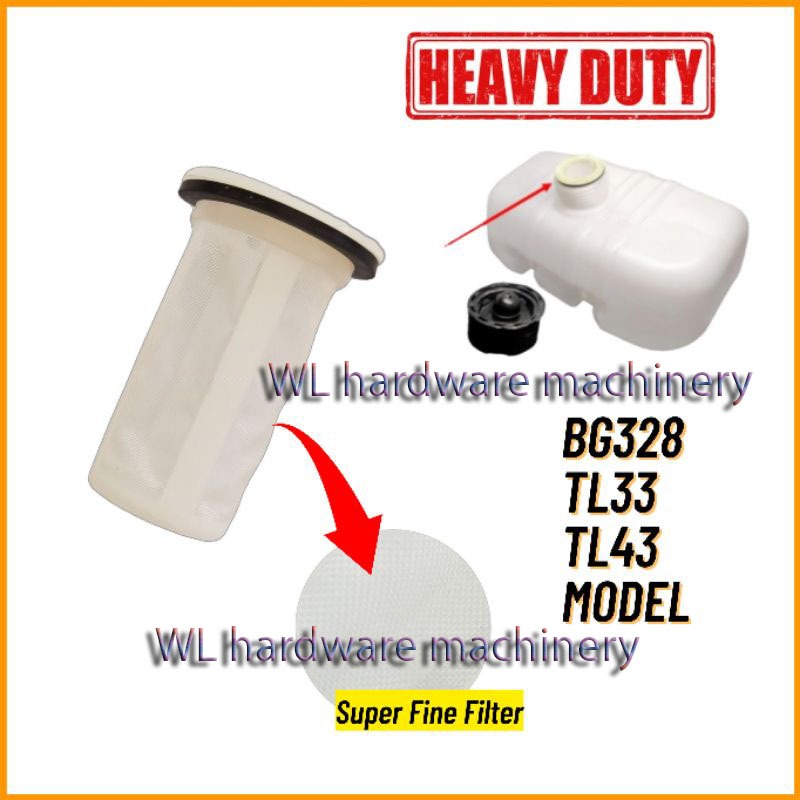 Heavy Duty Penapis Tangki Minyak Mesin Rumput BG328 TL33 TL43 Tank ...