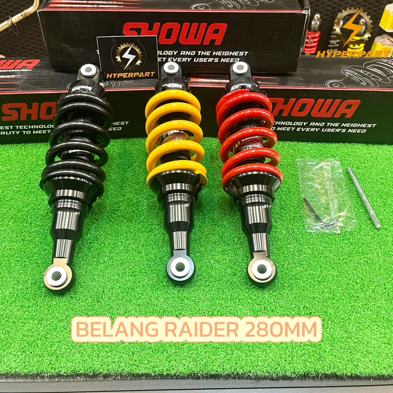 SHOWA MONOSHOCK SUZUKI BELANG RAIDER 280MM RED BLACK YELLOW | Shopee ...