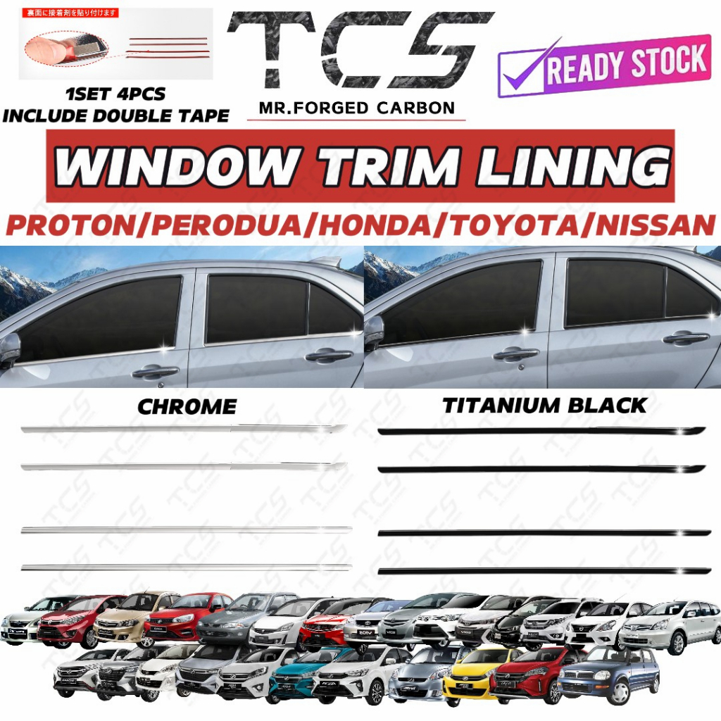 TCS PERODUA PROTON HONDA TOYOTA CAR WINDOW TRIM LINING ACCESSORIES ...