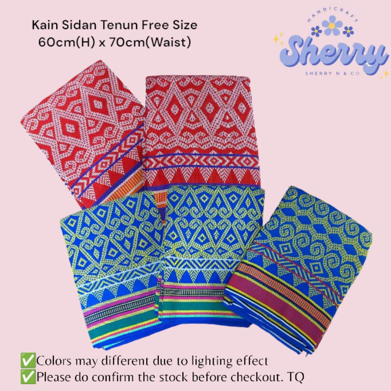 Kain Sidan Tenun Free Size Costume Tradisi Ngepan Iban Kumang Sarawak ...
