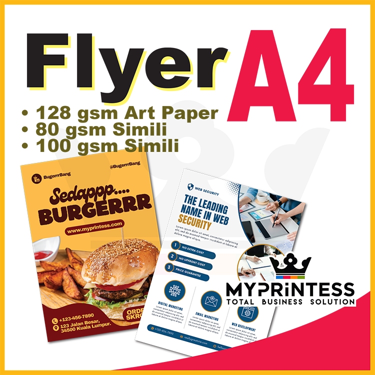 [ Harga Kilang ] A4 Flyer Printing | Leaflet | Catalogue(Katalog ...