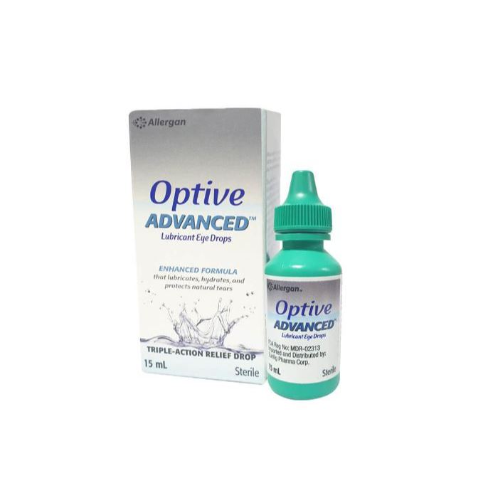 OPTIVE ADVANCED LUBRICANT EYE DROPS 15ML (PROMOTION EXP:11/2024 ...