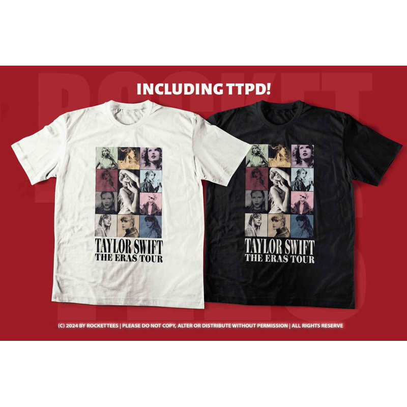 Taylor Swift The Eras Tour TTPD Tshirt 100% Cotton Unisex | Shopee Malaysia