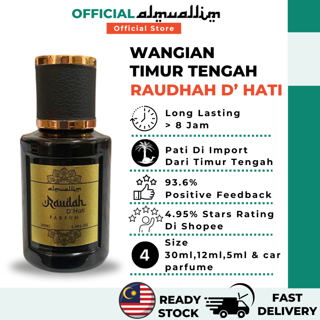 11.11 Rindu Raudah Haruman Raudhah Madinah Perfume Pati Wangian ...