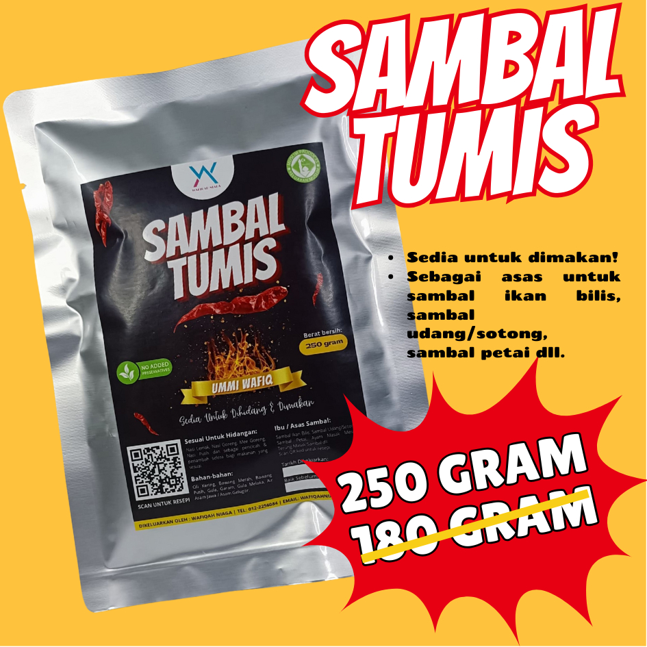 Sambal Tumis Sedap. Sambal Merah, Sambal Nasi Lemak, Ibu Sambal (sambal ...