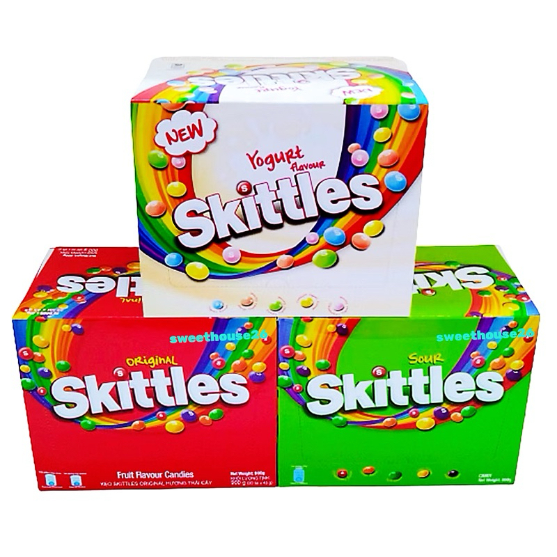 Skittles Original / Sour / Yogurt Flavour 45g x 20pcs Halal | Shopee ...