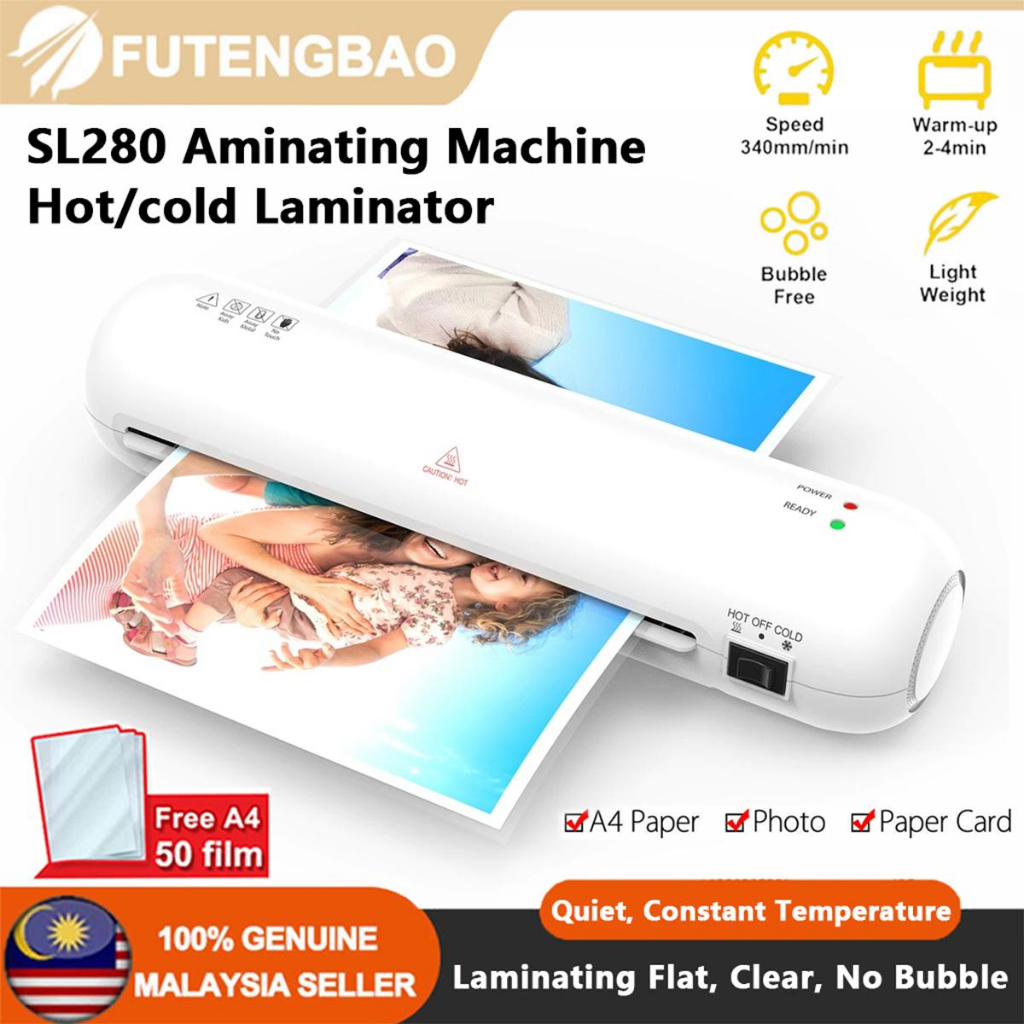 SL280 Laminator A4 Size Hot and Cold Laminating Machine School Office ...