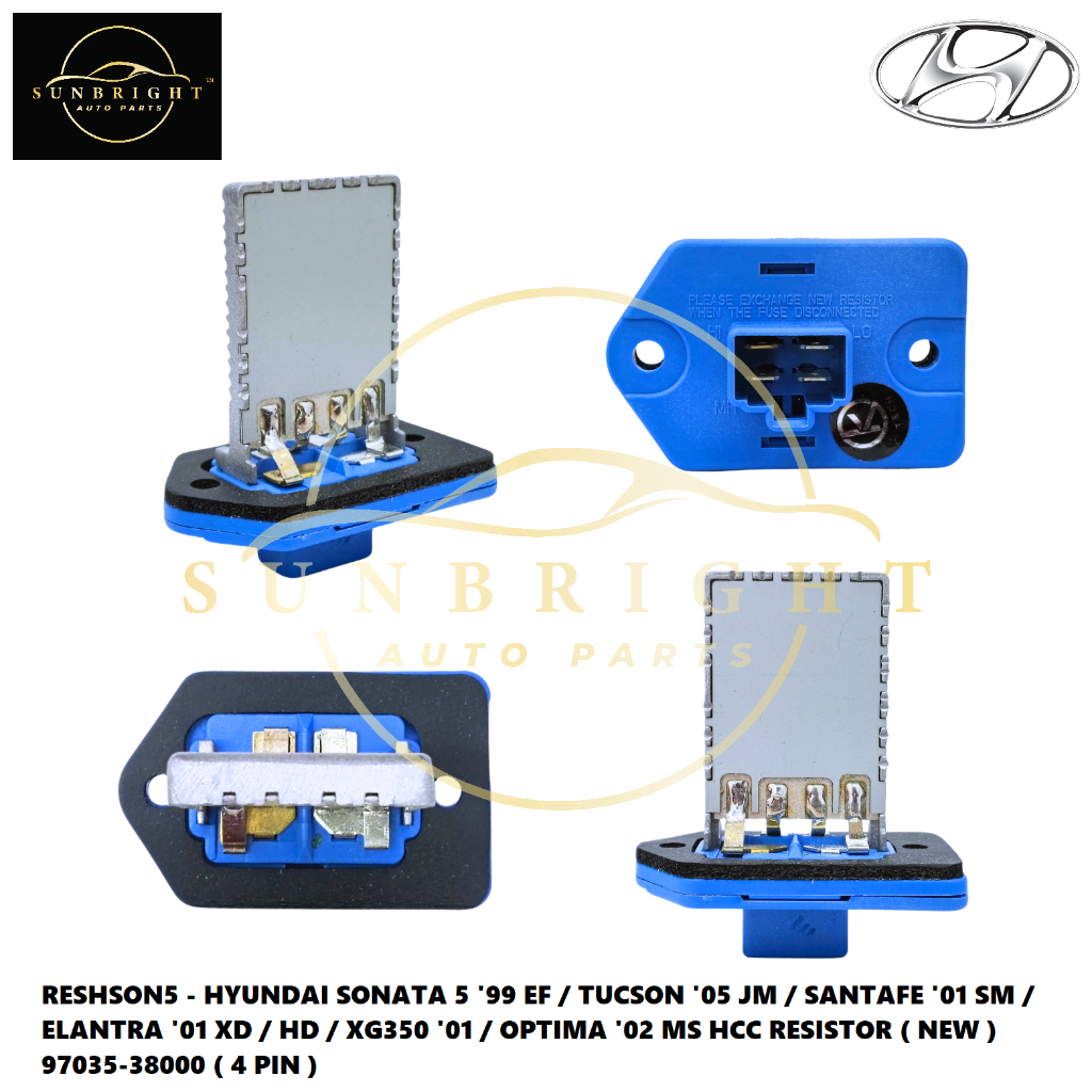 SONATA / TUCSON / SANTAFE / ELANTRA / HD / XG350 / OPTIMA MS HCC RESISTOR ( NEW ) 97035-38000 ...